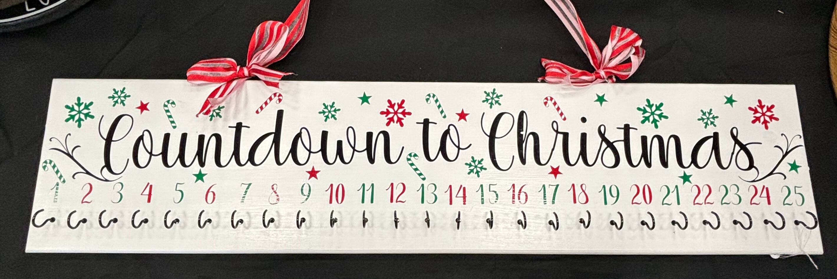 Countdown to Christmas Advent Calendar, Wood Decor, Christmas Decor - Etsy