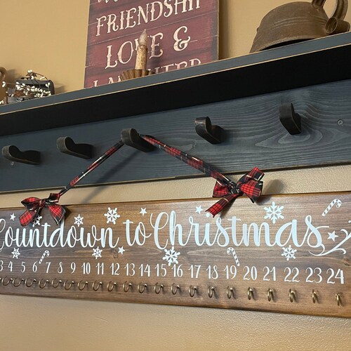 Countdown to Christmas Wood Sign - Etsy