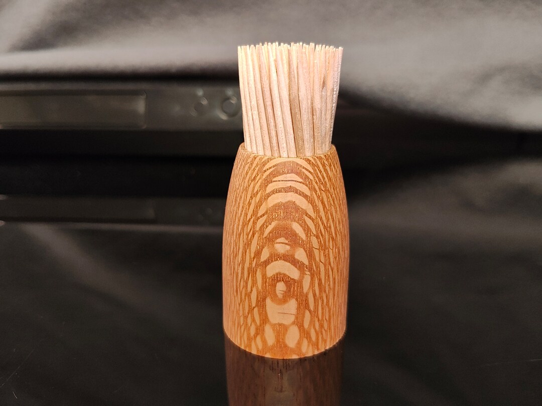 Toothpick Holder Dome Solid Lacewood Exotic Wood - Etsy