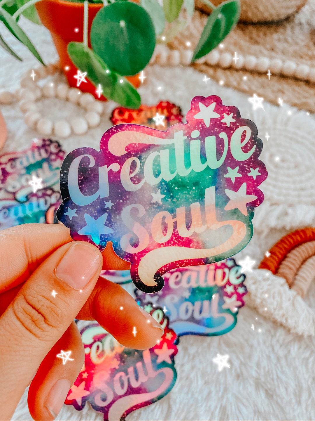 Creative Soul HOLOGRAPHIC Sticker - Etsy