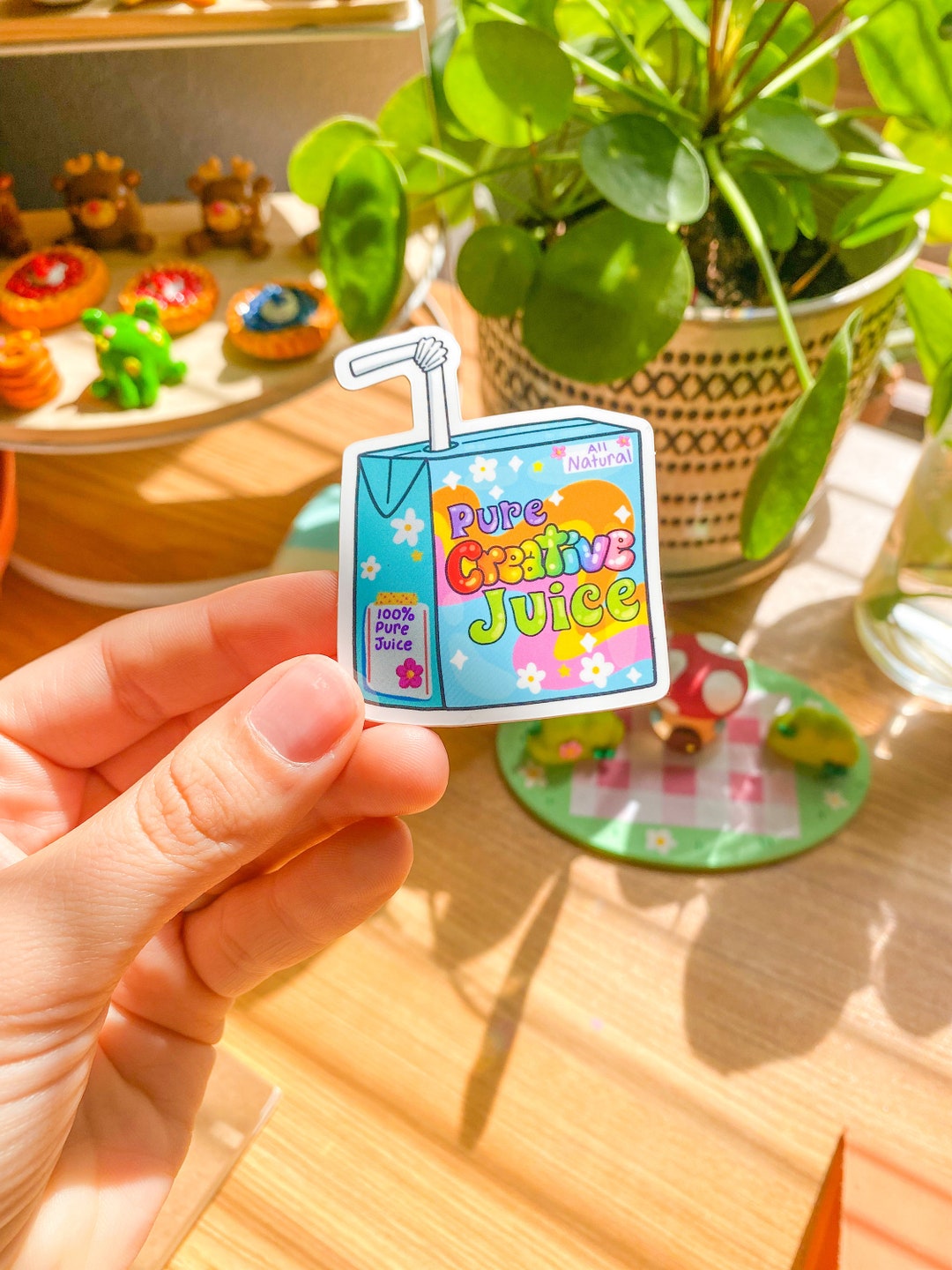 Creative Juice Box Sticker - Etsy