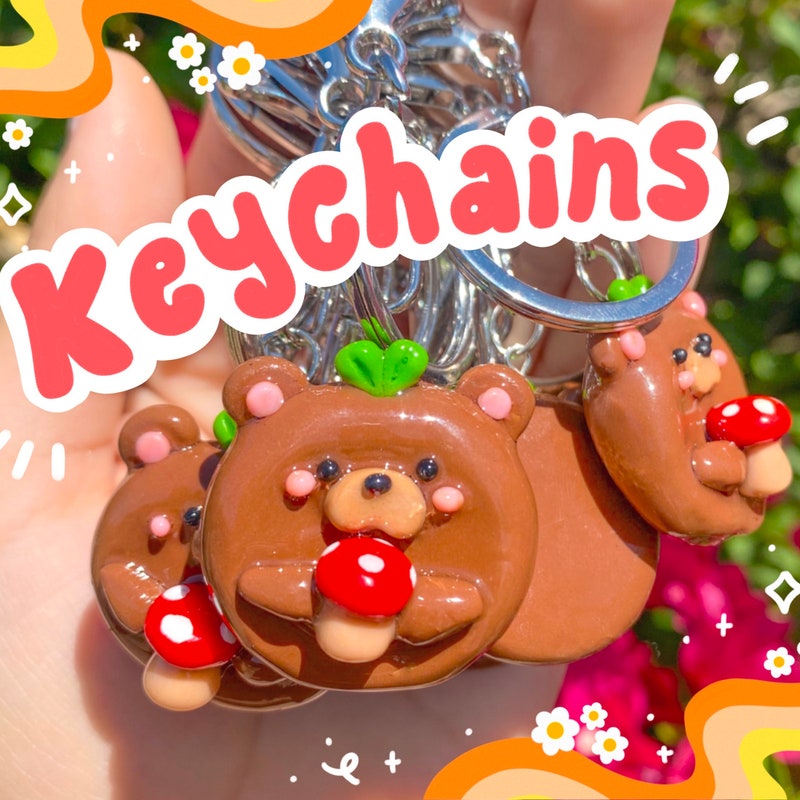 Clay Keychain - Etsy