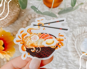 Ramen Sticker, Vinyl Sticker, Noodle Sticker, Japanese Food Sticker ...