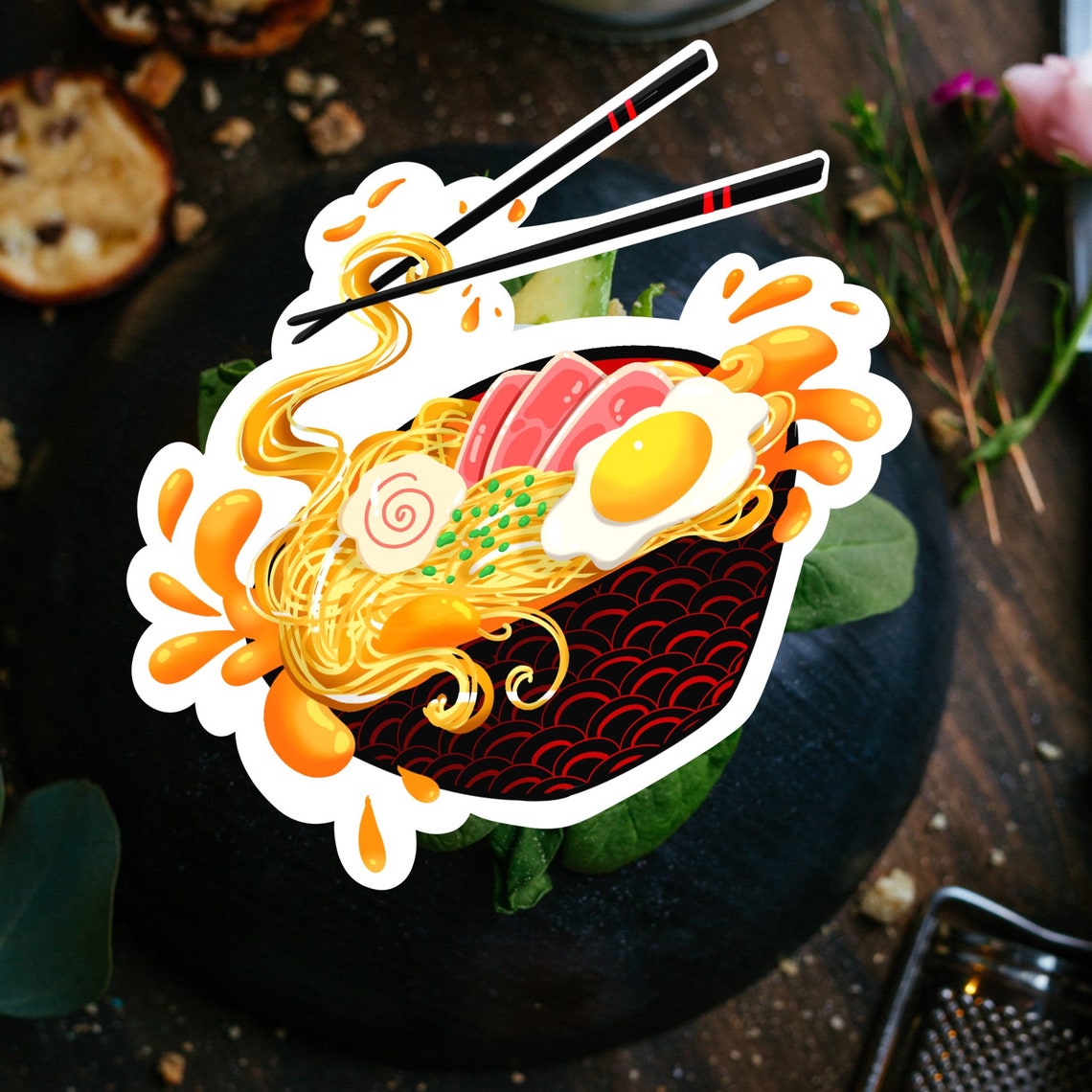 Ramen Sticker - Etsy