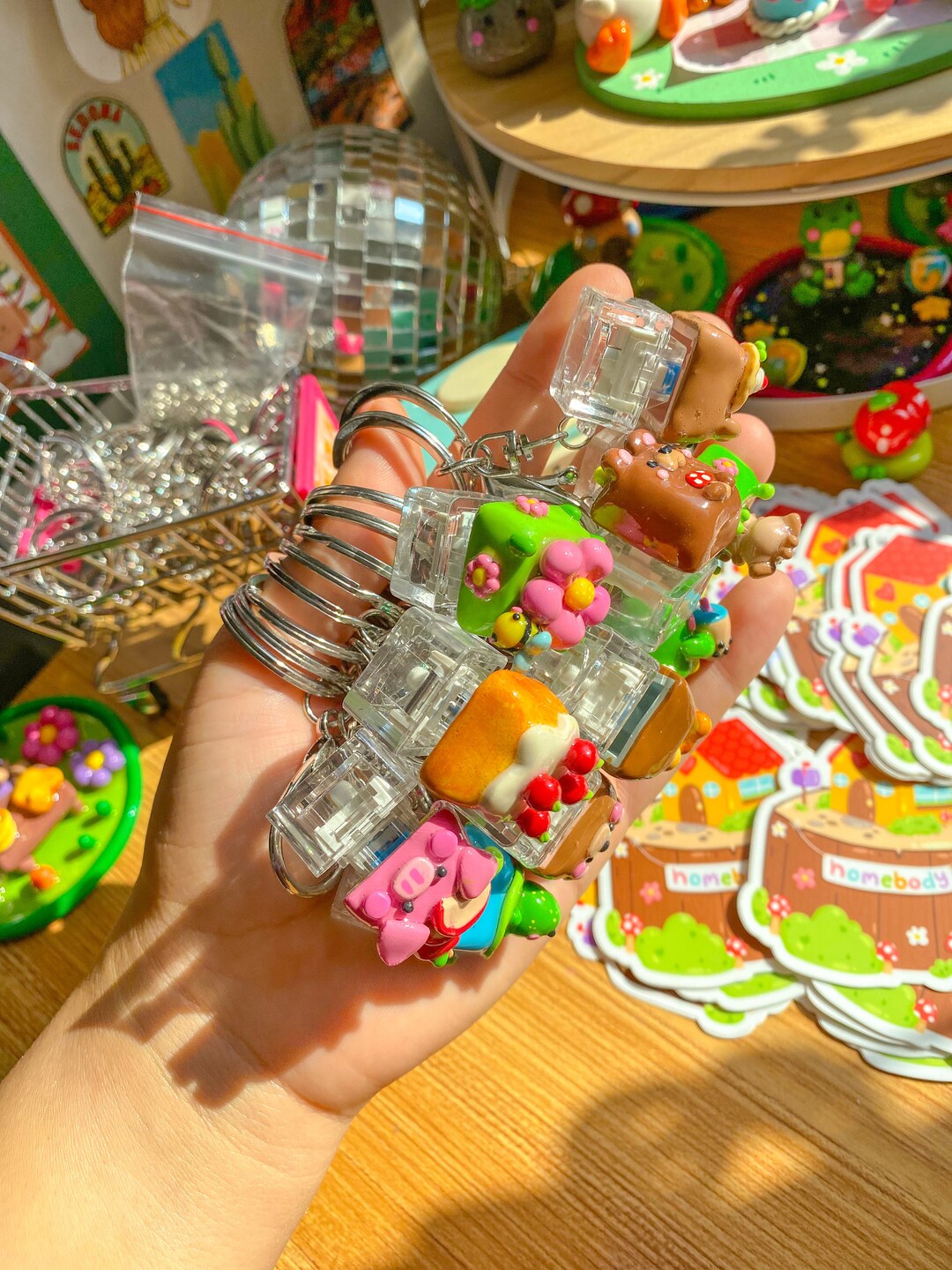 Keycap Keychains - Etsy