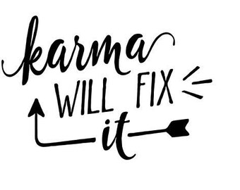 Karma Svg | Etsy