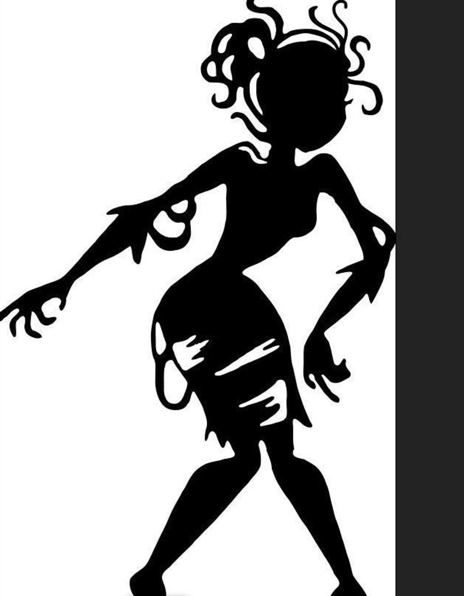 GIRL Zombie Svg | Etsy
