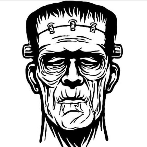 Frankenstein Stencil - Etsy