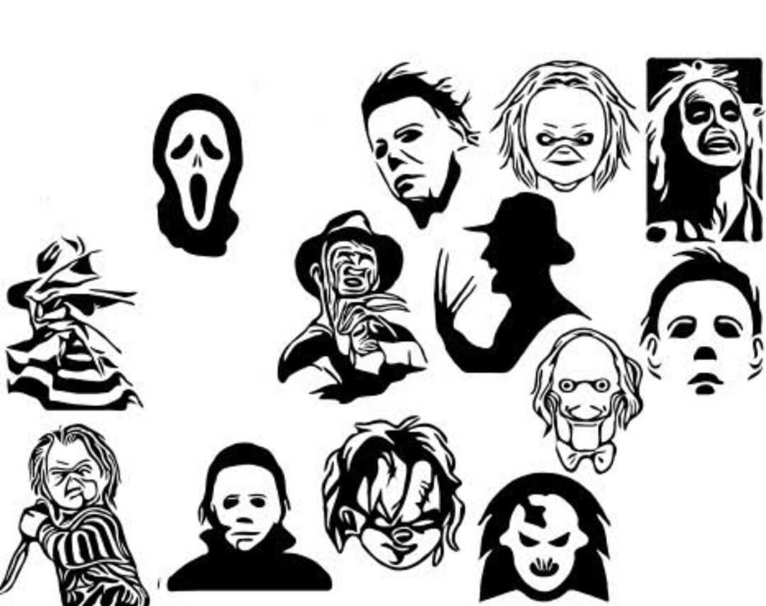 Horror Bundle Svg - Etsy