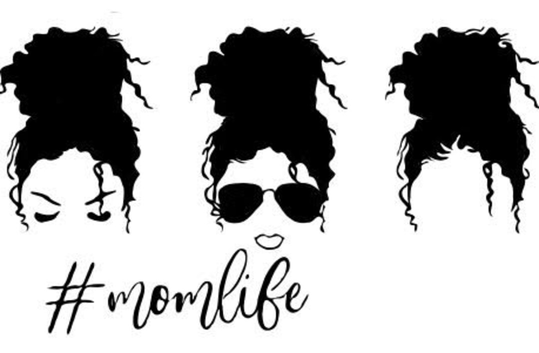Mom Bun Svg - Etsy