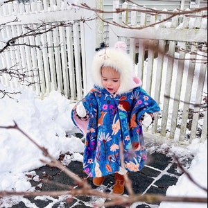 Dolphins Print Car Seat Poncho, Kids Winter Poncho Coat/jacket, Hooded ...