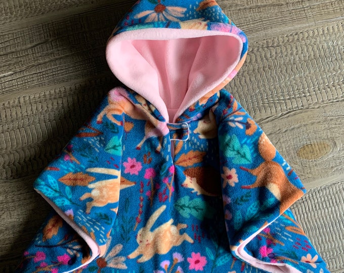 Magical Animal Land Car Seat Poncho,kids Winter Poncho Coat, Double ...