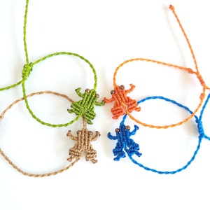 Macramé Frog Adjustable Waterproof Bracelet - Etsy