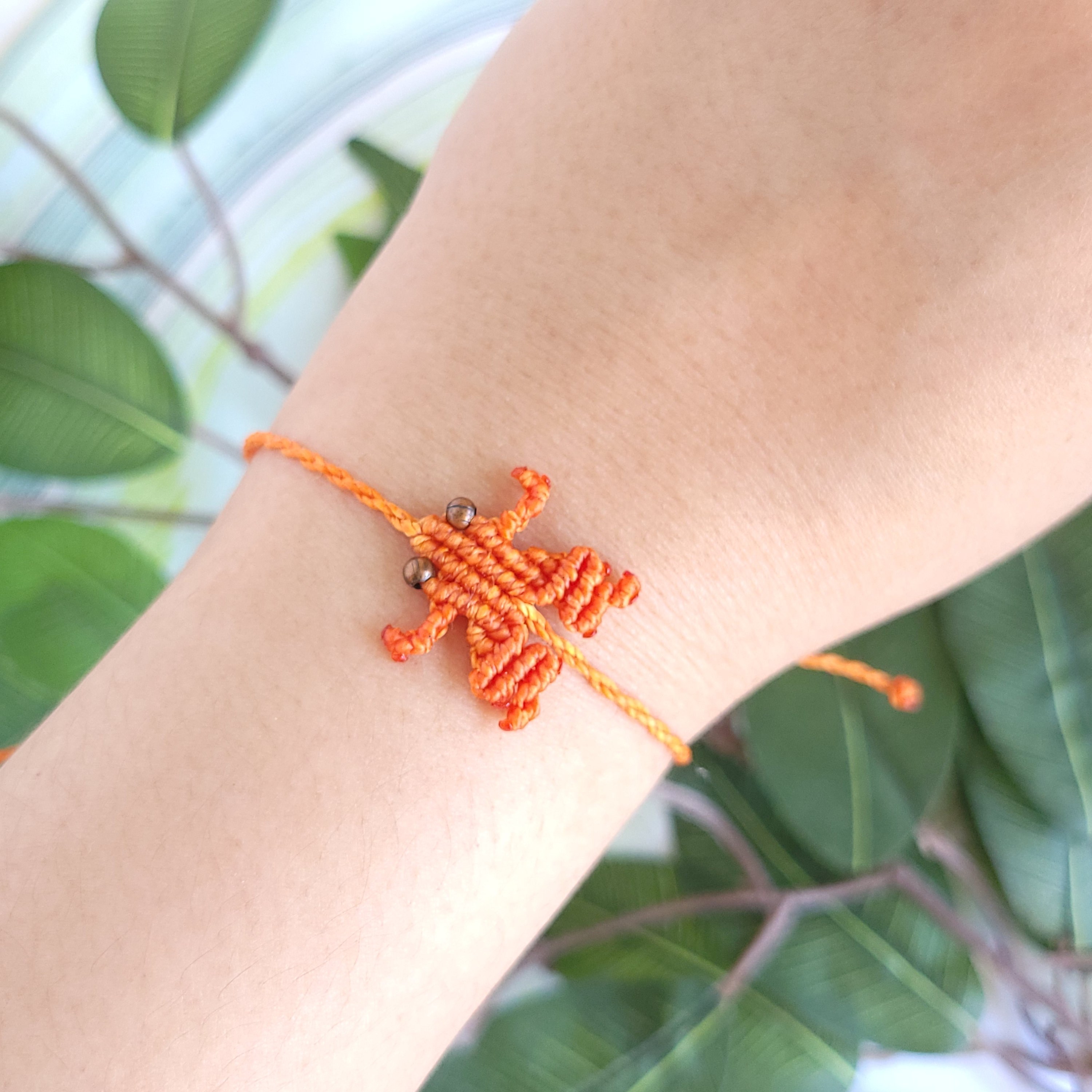 Macramé Frog Adjustable Waterproof Bracelet - Etsy