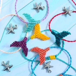 Macramé Mermaid Tail Custom Waterproof Adjustable Bracelet - Etsy