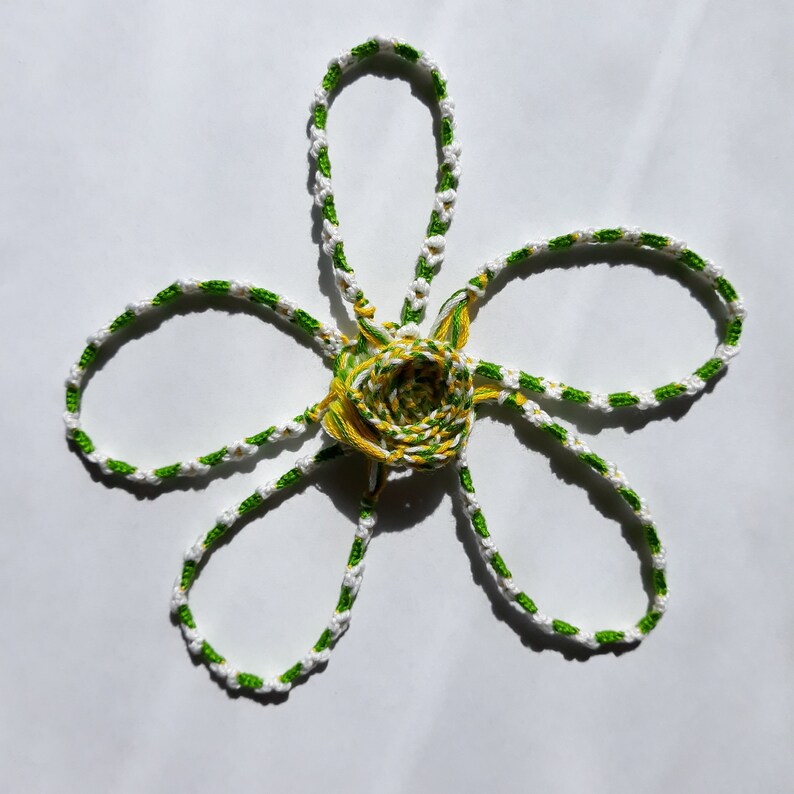 Flower Chain Friendship Bracelet, Sunflower, Daisy, Rose, Carnation - Etsy