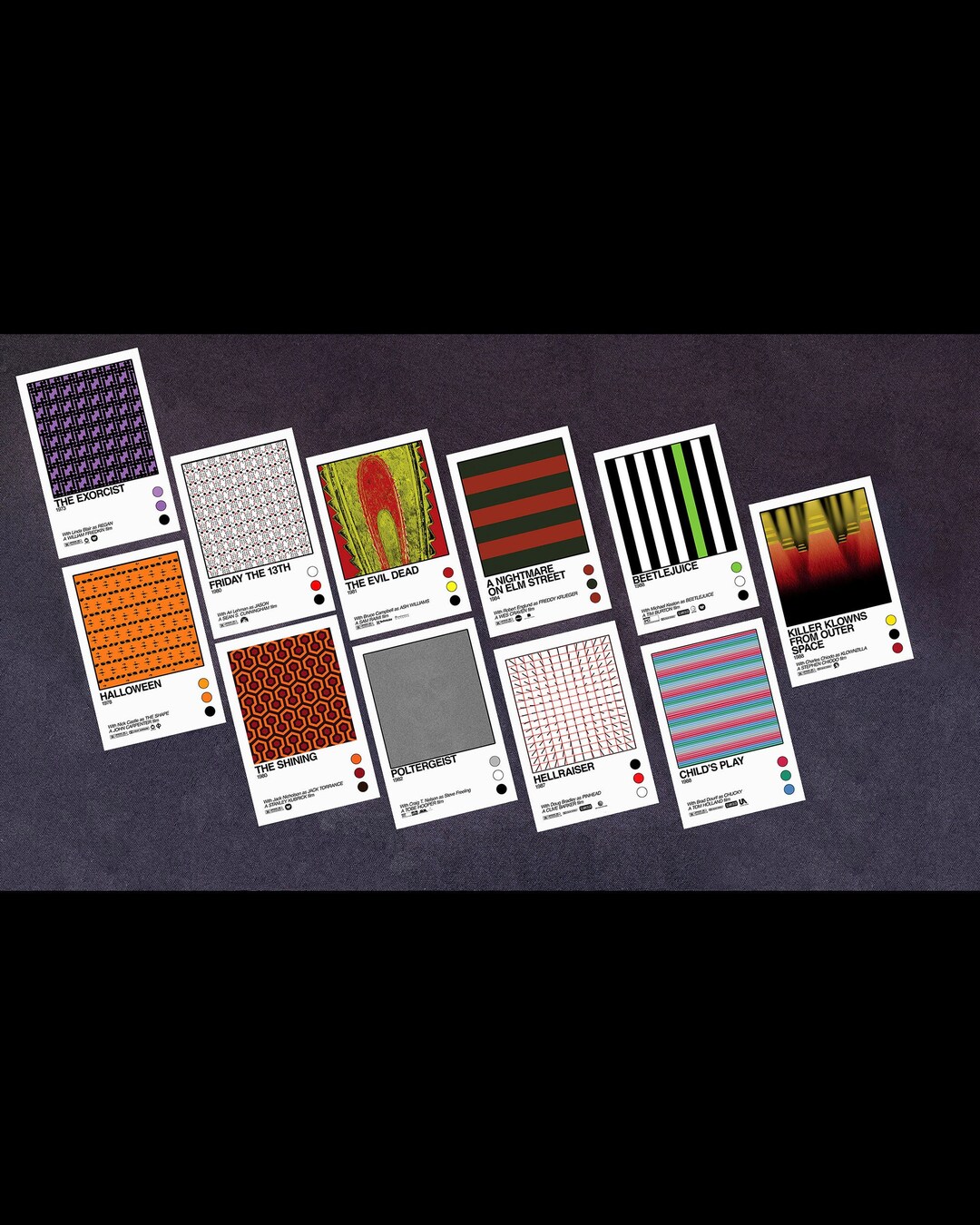 70s-80s Horror Poster Sticker Pack for Laptop, Hydroflask, Car, Book ...