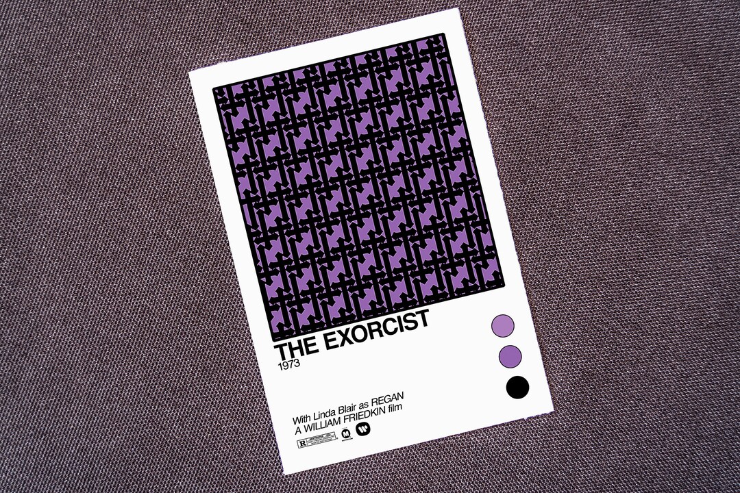 The Exorcist Poster Sticker for Laptop, Hydroflask, Car, Book ...