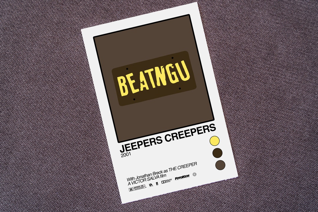 Jeepers Creepers Poster Sticker for Laptop, Hydroflask, Car, Book ...
