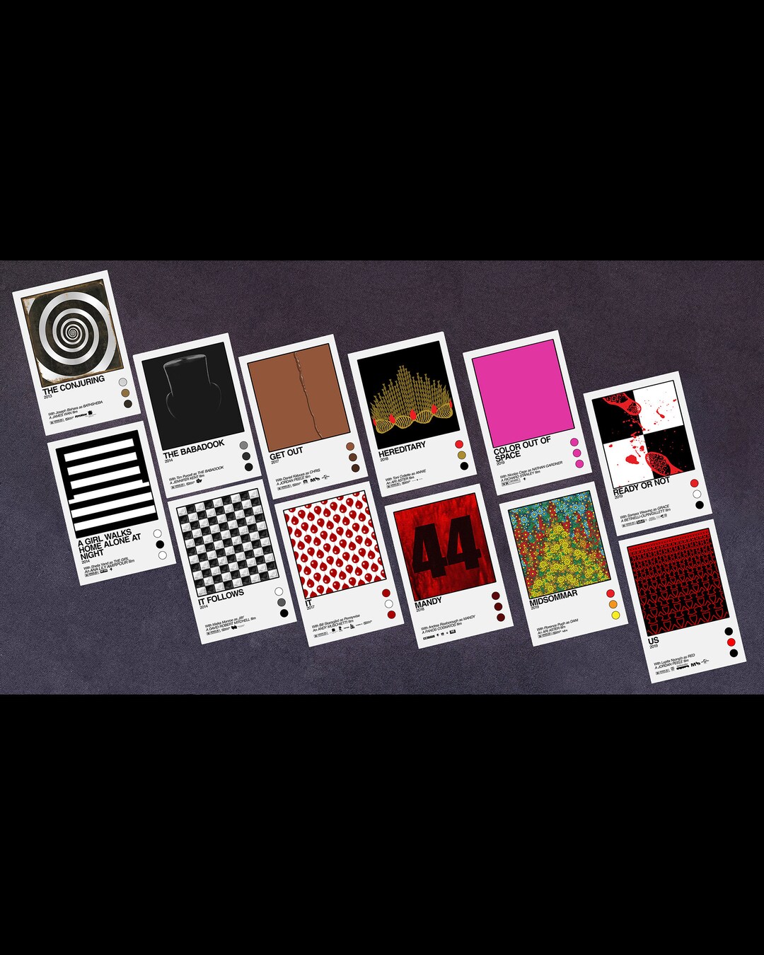 2010s Horror Poster Sticker Pack, Set, Sheet, for Laptop, Hydroflask ...