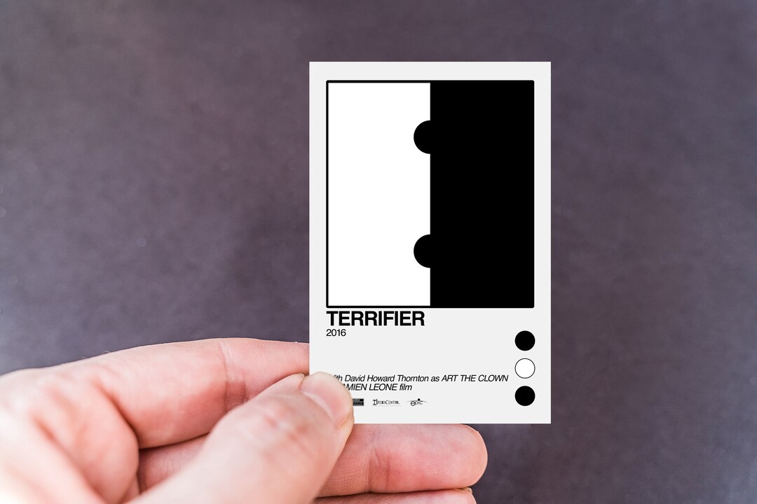 Terrifier Poster Sticker for Laptop, Hydroflask, Car, Book, Aesthetic ...