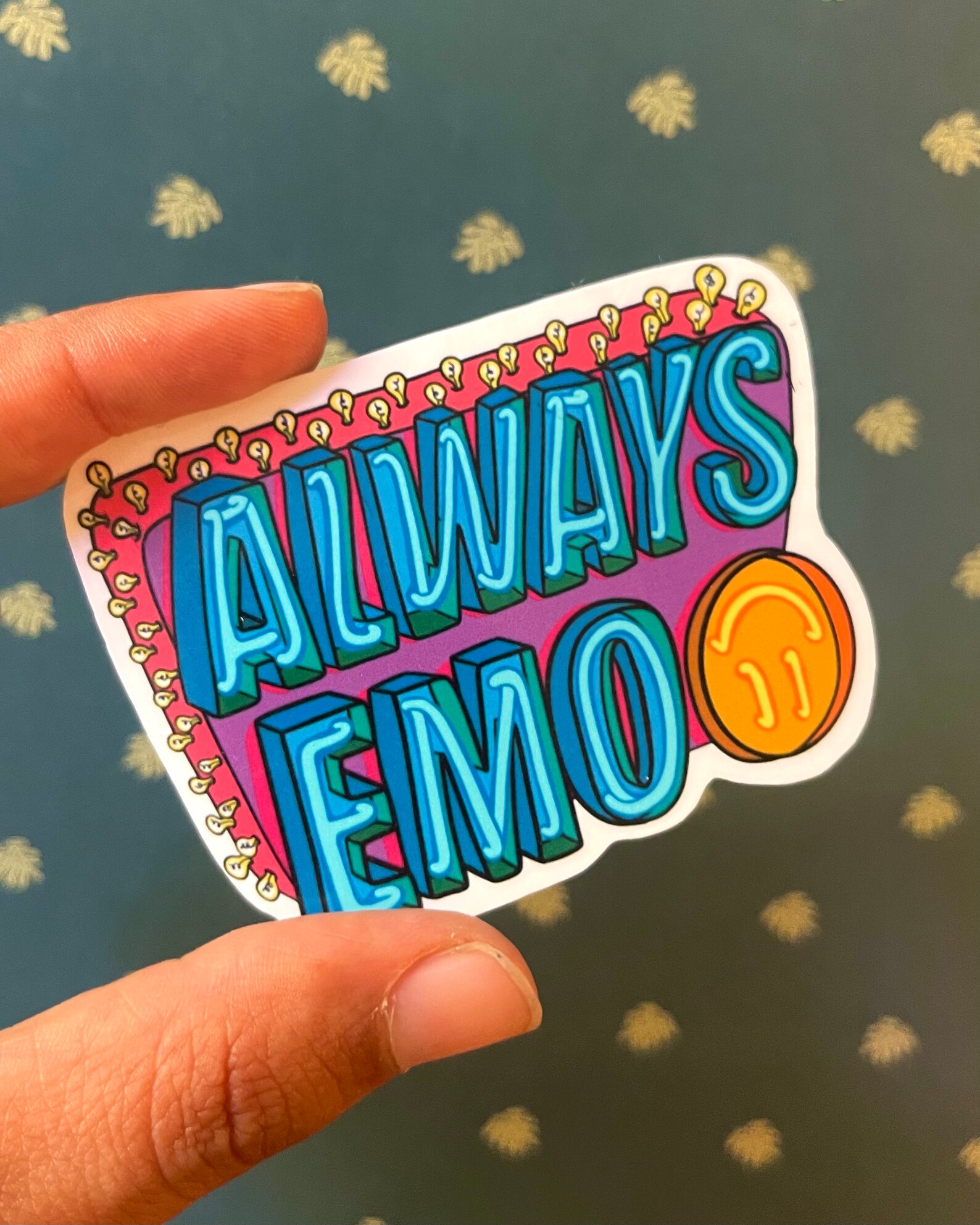 Always Emo | Weather Resistant -water Bottle Decal -vinyl Sticker ...