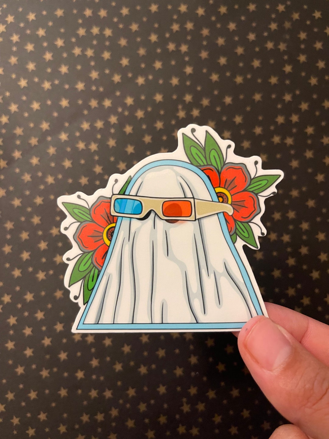 3D Ghost | Weather Resistant -water Bottle Decal -vinyl Sticker -laptop ...