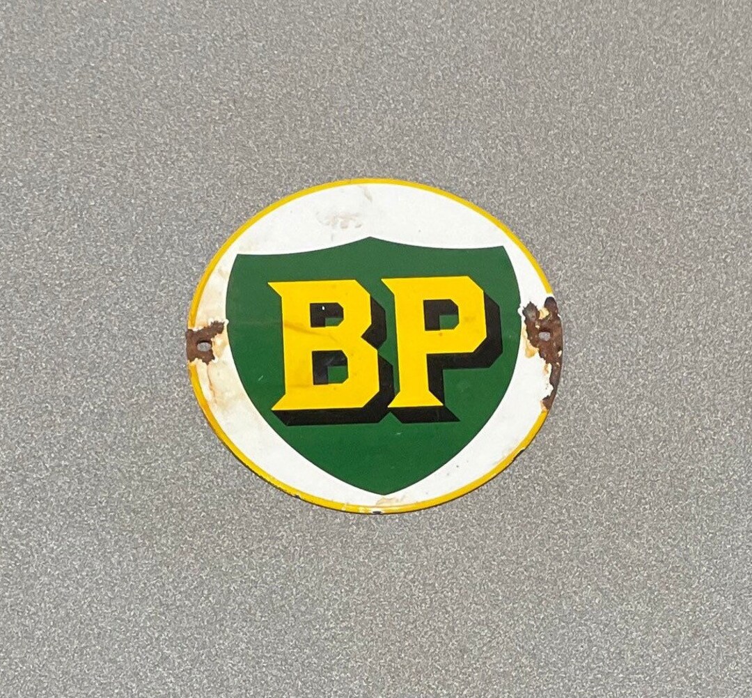 VINTAGE Rare BP GASOLINE Porcelain Sign - Etsy