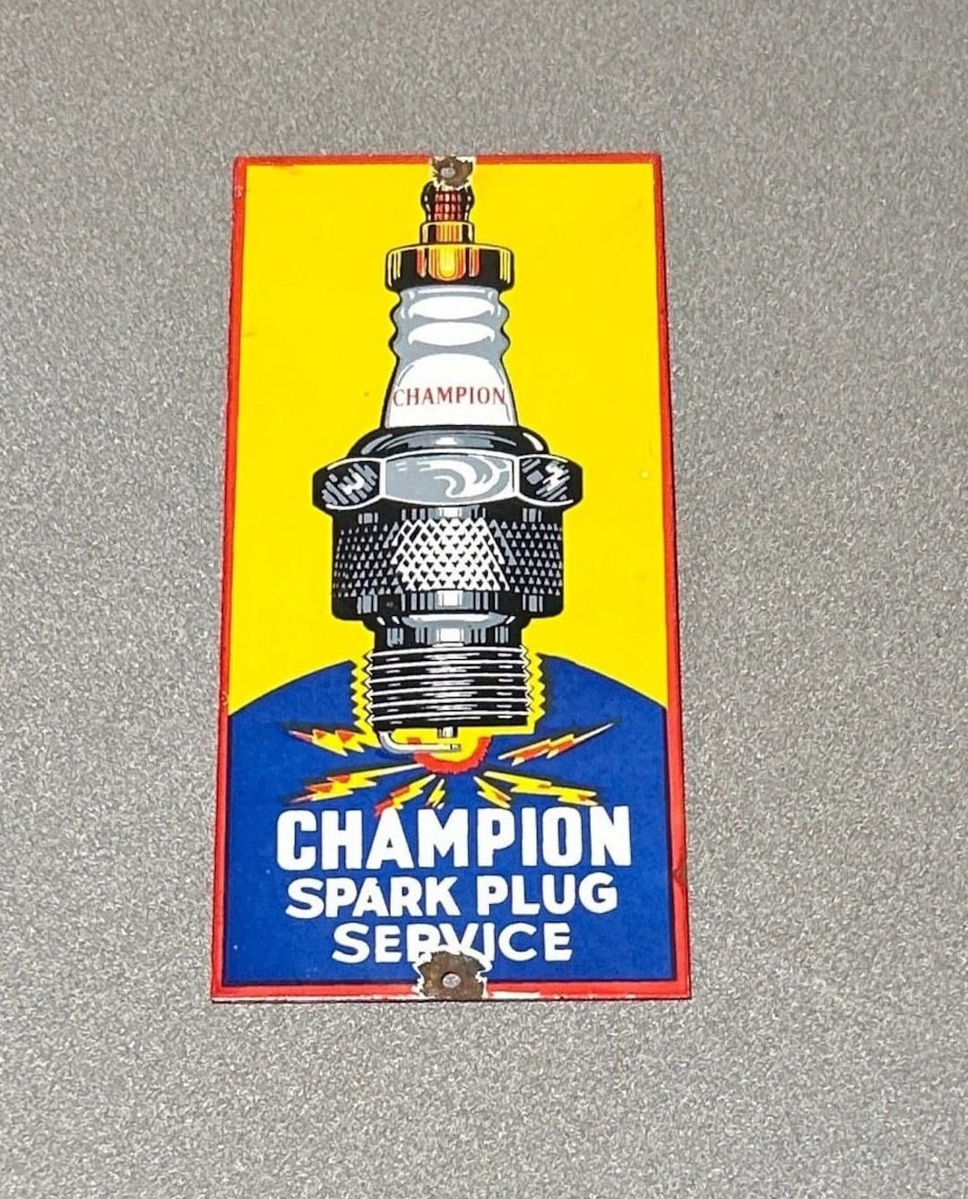 VINTAGE CHAMPION SPARK Plugs Porcelain Sign Car Oil Gas Truck - Etsy