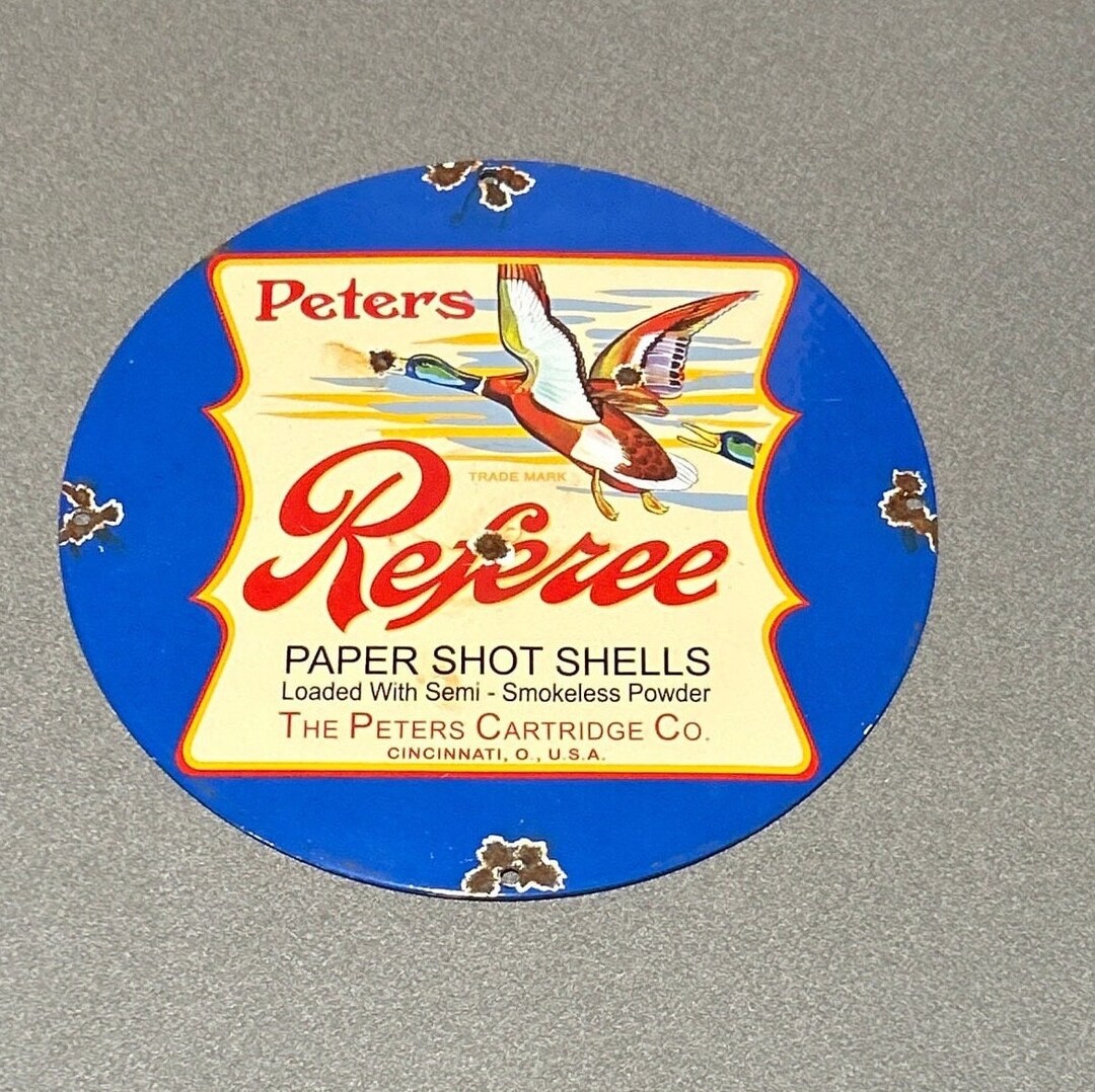 VINTAGE PETERS AMMUNITION Gun Porcelain Sign Car Oil Gas Truck - Etsy