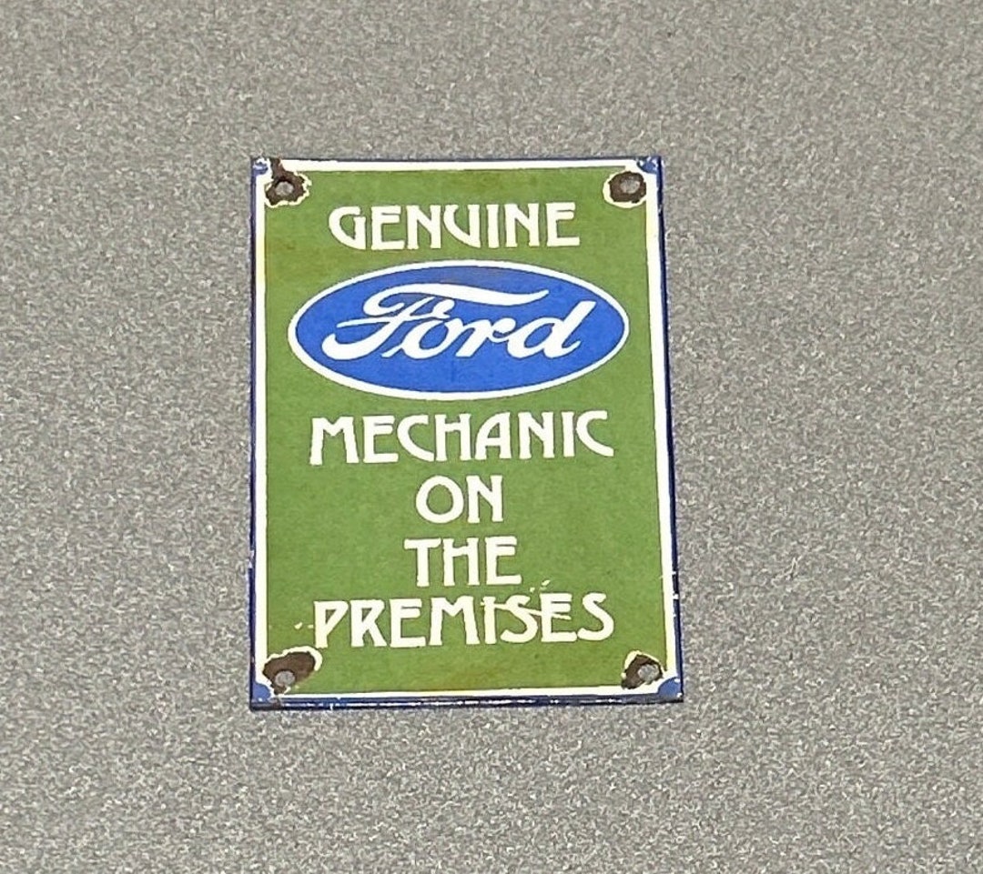 VINTAGE FORD Porcelain Sign Car Oil Gas Truck - Etsy
