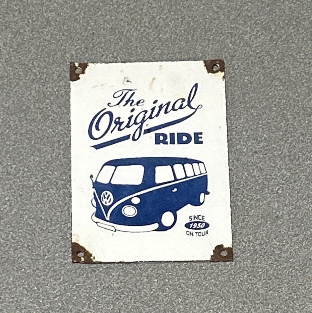 VINTAGE VW VOLKSWAGEN Bus Porcelain Sign Car Oil Gas Truck - Etsy