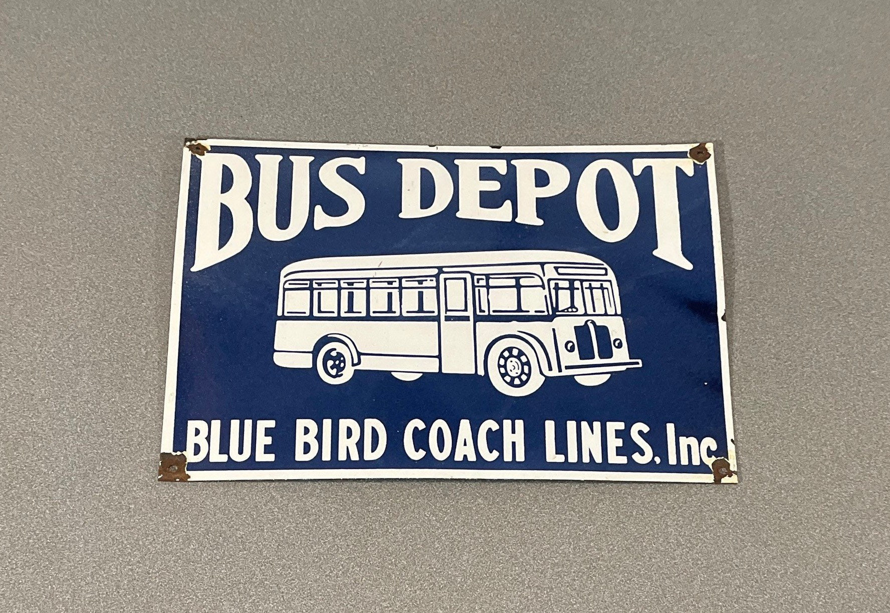 VINTAGE BLUE BIRD Bus Porcelain Sign Car Oil Gas Truck - Etsy