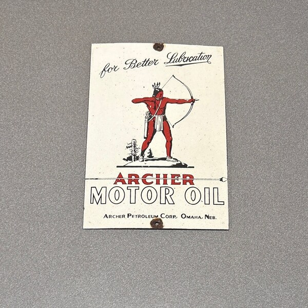 Archer Oil Sign - Etsy