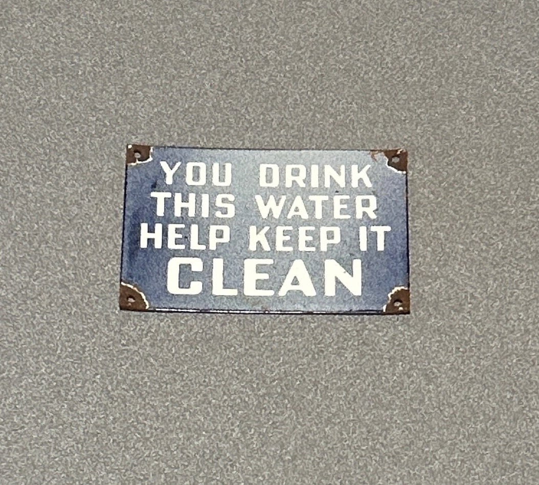 VINTAGE CLEAN WATER Porcelain Sign Car Oil Gas Truck - Etsy