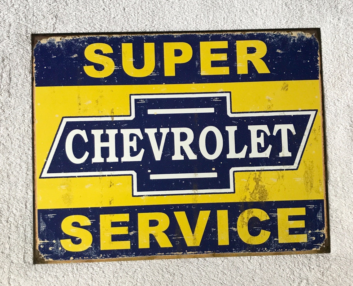 CHEVROLET METAL SIGN | Etsy