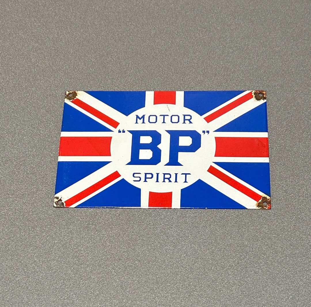 VINTAGE BP 12 Motor Gas Porcelain Sign - Etsy