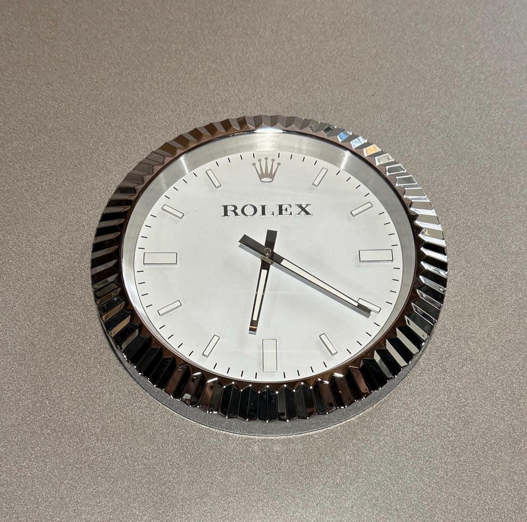 VINTAGE Very Rare 13 ROLEX CLOCK Display Numbered Labeled Sales Store ...