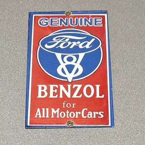 VINTAGE 12” FORD Porcelain Sign Car Oil Gas Truck - Etsy