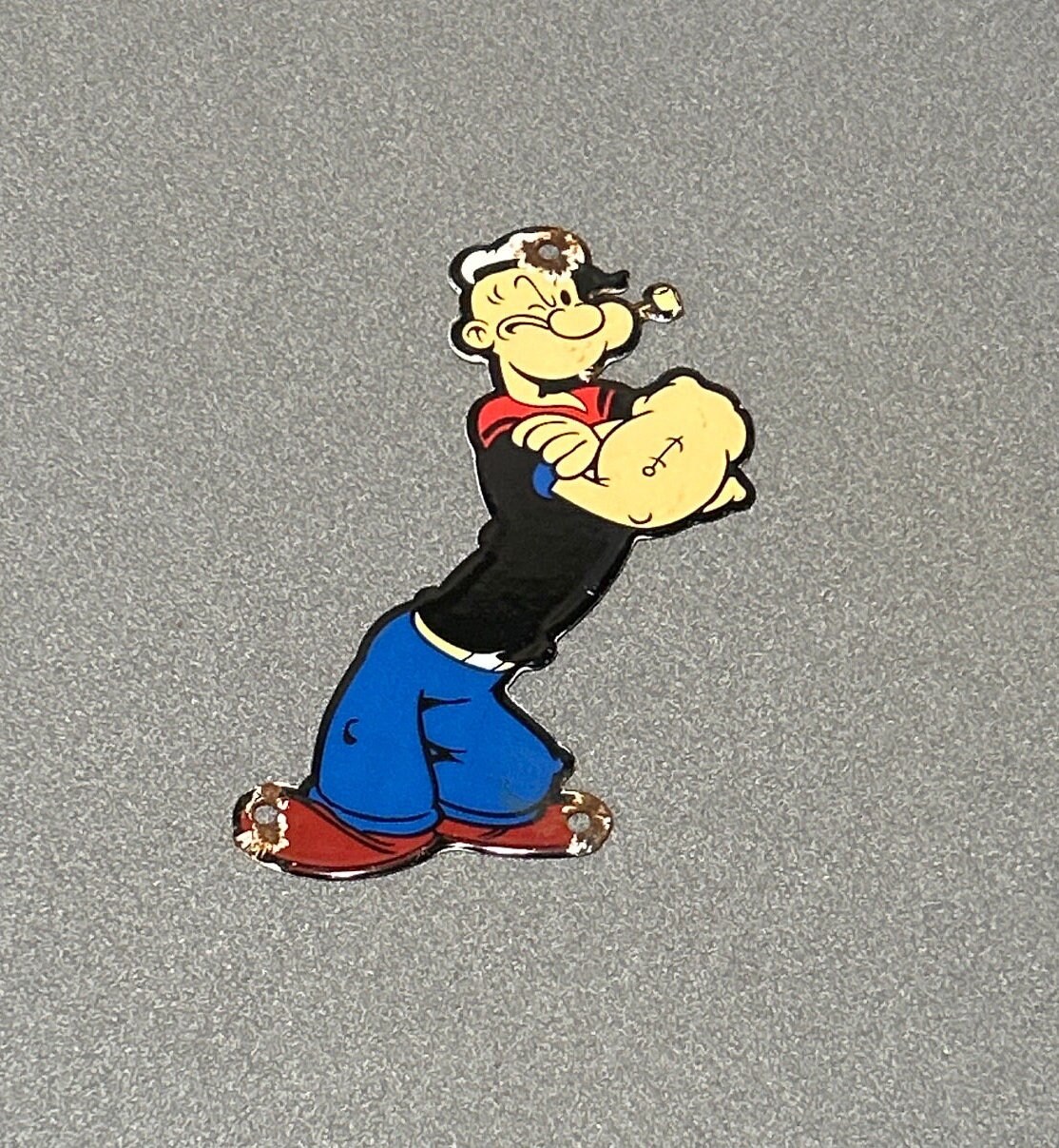 VINTAGE POPEYE Porcelain Sign Car Oil Gas Truck - Etsy