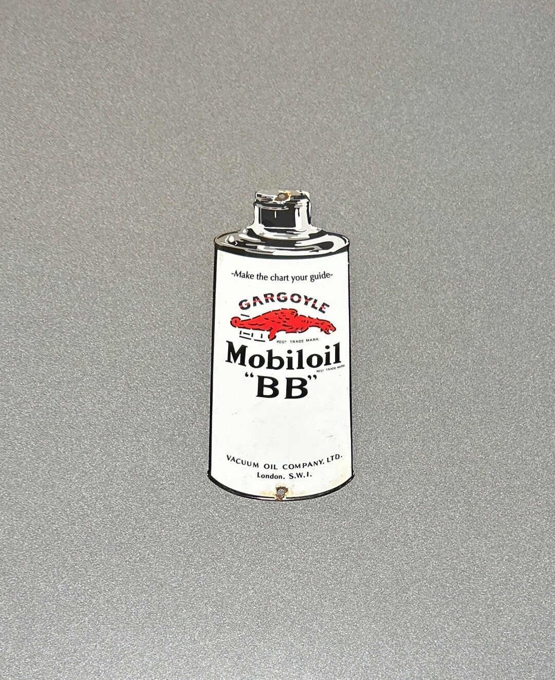 VINTAGE MOBIL GARGOYLE Porcelain Sign Car Oil Gas Truck - Etsy