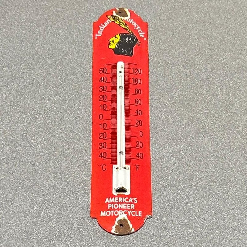 Vintage Gas Oil Thermometer - Etsy