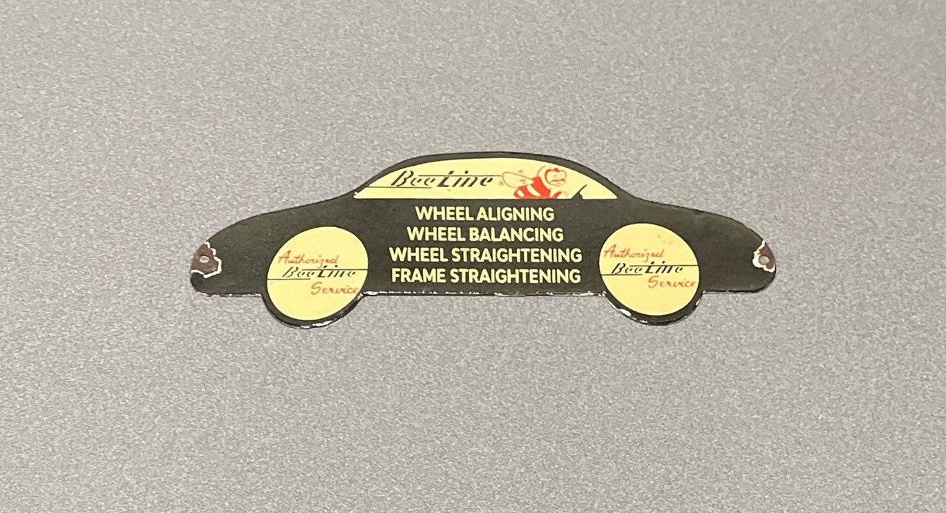 VINTAGE BEE LINE Porcelain Sign Gas Oil Car - Etsy