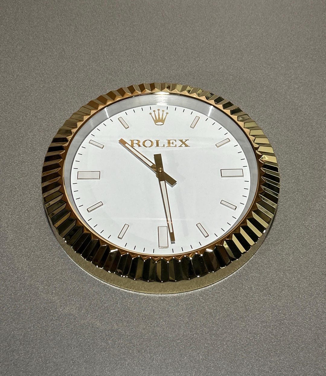 VINTAGE Very Rare GOLD 13 ROLEX Clock Display Numbered Label Sales ...