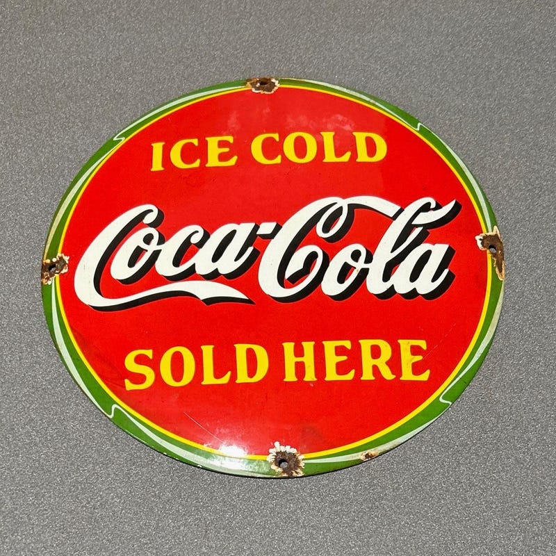Coke Button Signs - Etsy