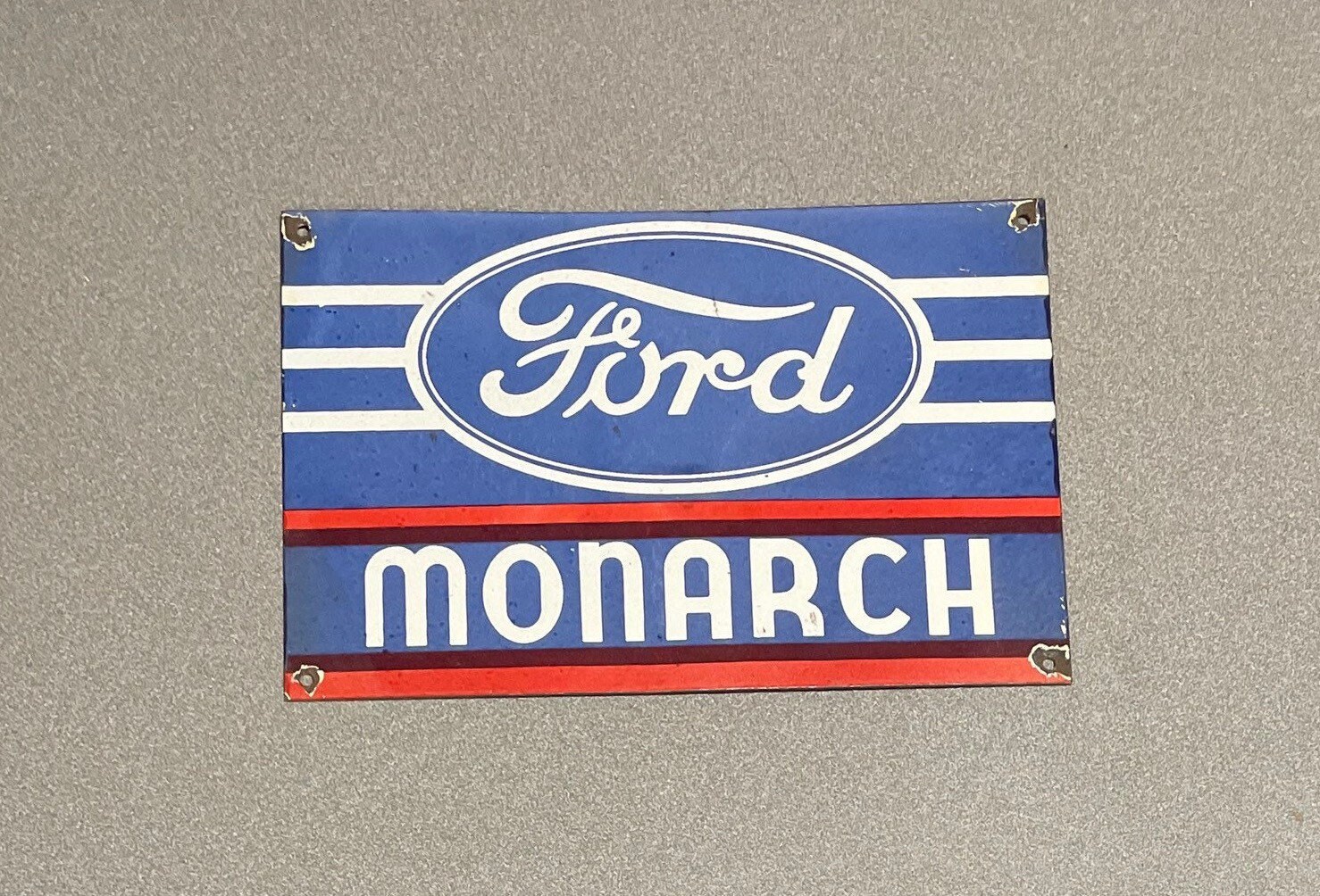 VINTAGE FORD MONARCH 12 Car Oil Porcelain Sign - Etsy