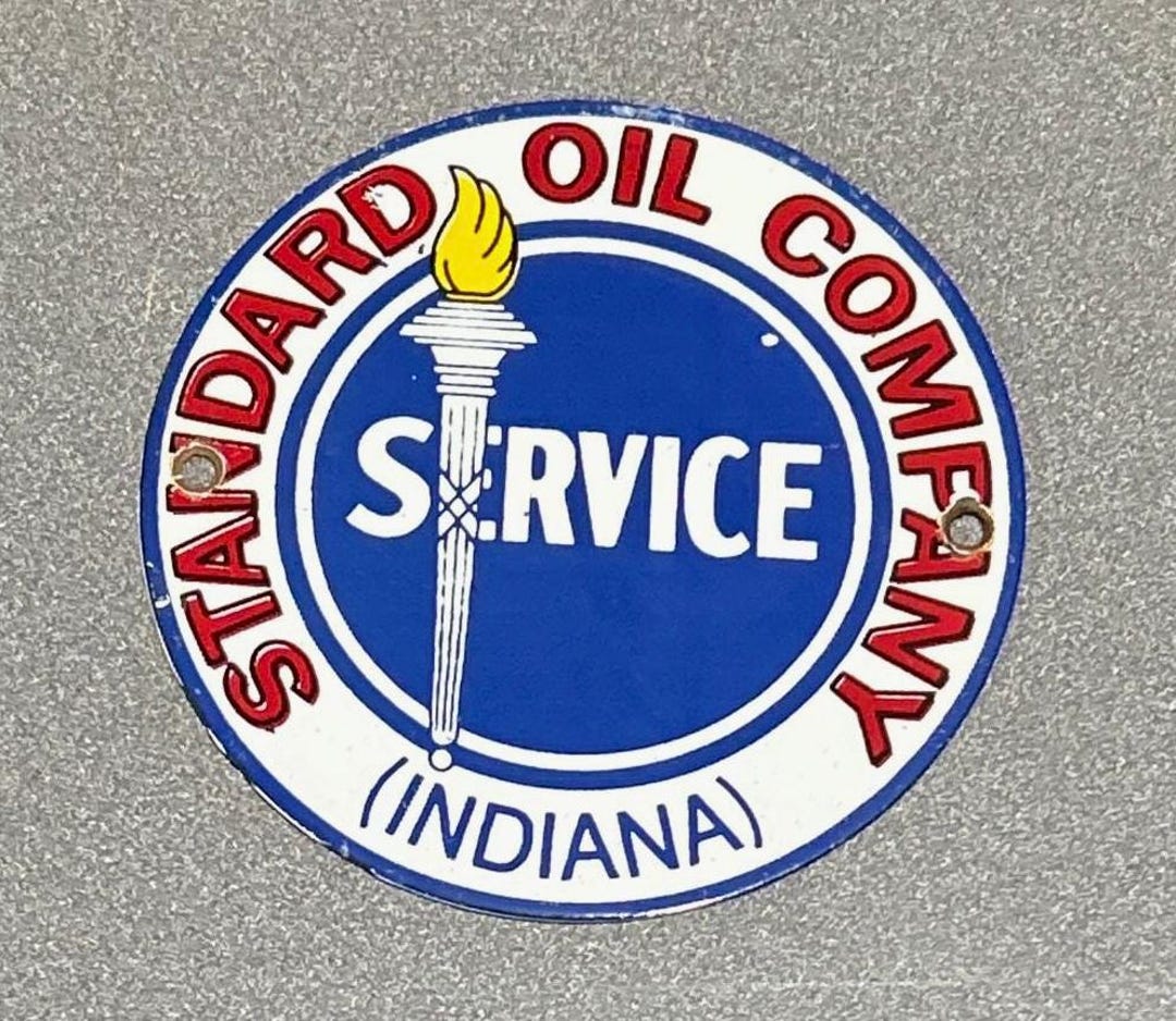 VINTAGE STANDARD OIL Porcelain Sign Car Motorcycle Truck Gas - Etsy