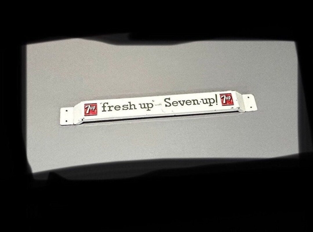 VINTAGE 7UP Soda Door Push Bar 32” Car Oil Porcelain Sign - Etsy