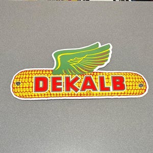 VINTAGE Vrare 22” DEKALB CORN Wings Farm Dairy Cow Beef Cattle ...