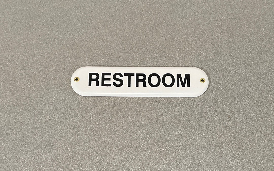 1950’S NOS RESTROOM Porcelain Sign - Etsy
